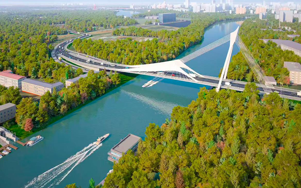 Собянин рассказал о стройке «моста-паруса» на западе Москвы
